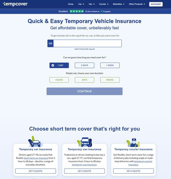 The UKs best temporary car insurance providers compared